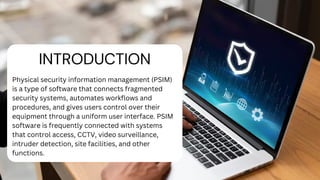 Physical Security Information Management PSIM Market Report | PPT