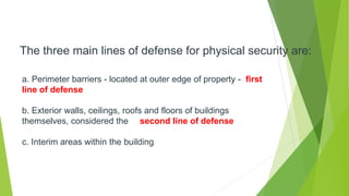 Physical security of premises | PPTX
