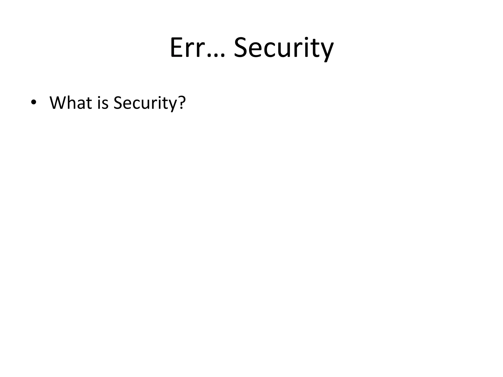Physical Security Presentation | PDF