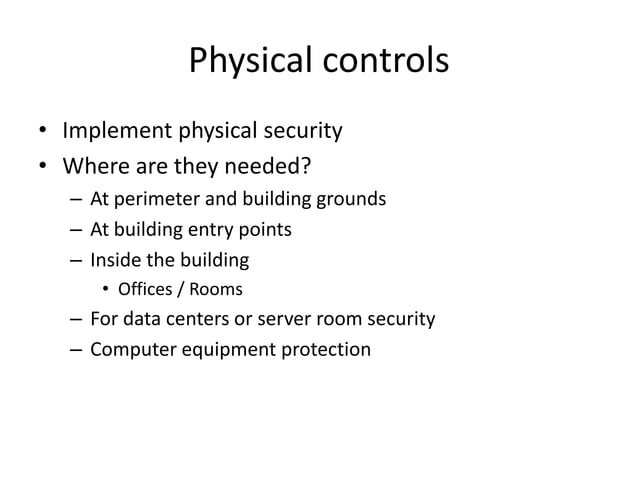 Physical Security Presentation | PDF