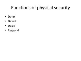 Physical Security Presentation | PDF