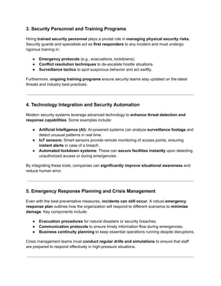 Physical security risk management.Physical security risk management | PDF