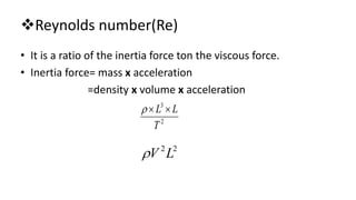 Physical significance of non dimensional numbers | PPTX