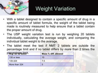Physical stability tablets & capsules | PPTX
