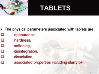 Physical stability tablets & capsules | PPTX