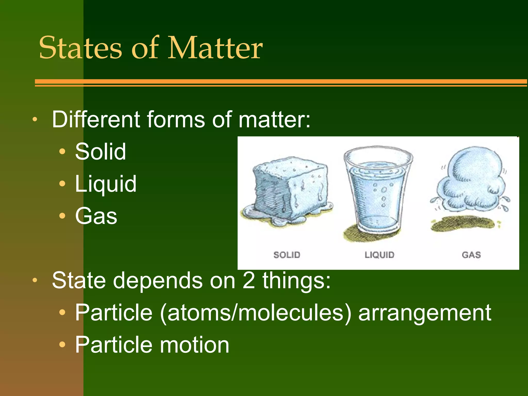 Physical States Of Matter | PPT