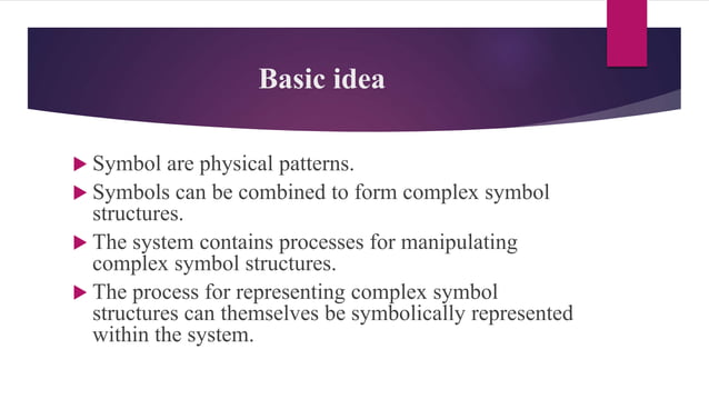 Physical symbol system | PPTX