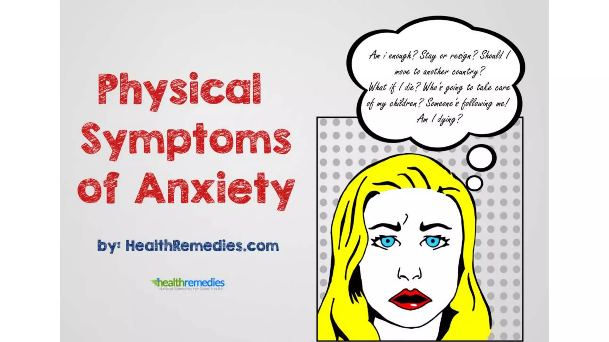 Physical Symptoms of Anxiety | PPT