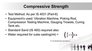Physical test of cement | PPTX