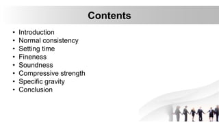 Physical test of cement | PPTX