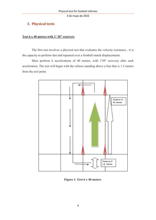Physical tests for referees | PDF