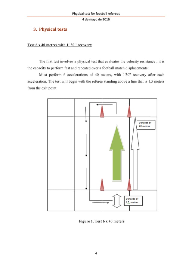 Physical tests for referees | PDF | Soccer | Sports