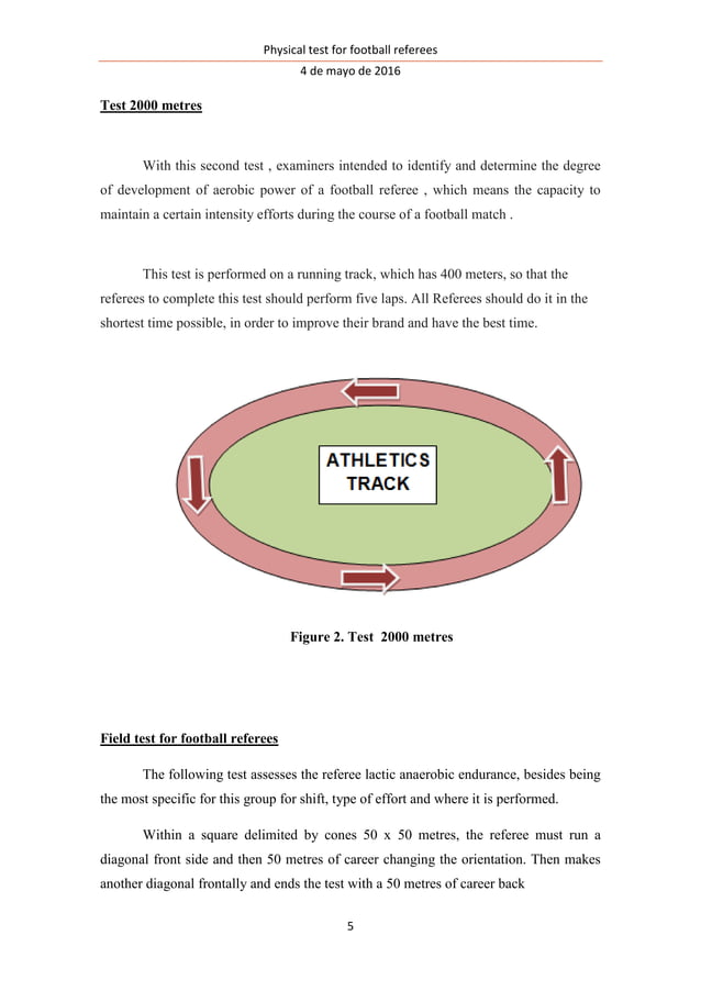 Physical tests for referees | PDF | Soccer | Sports