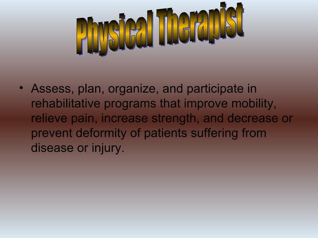 Final Powerpoint | PPT | Physical Therapy | Wellness