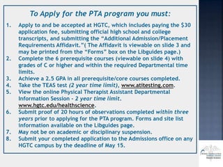 Physical Therapist Assistant STEPS Session | PPT