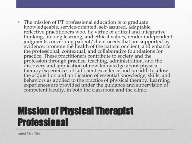 Physical therapy | PPT
