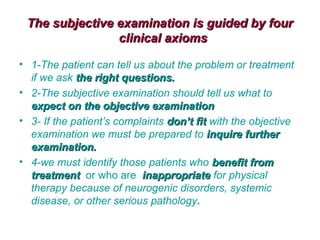 Orthopedic Physical Therapy Evaluation | PPT