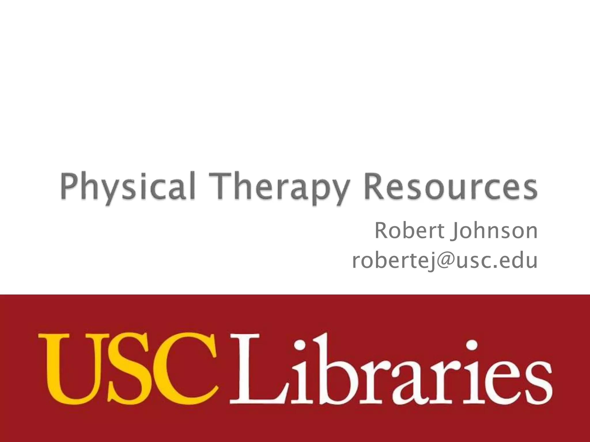 USC PT fall 2014 | PPT