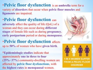 Physical therapy for specific female pelvic floor related dysfunction ...
