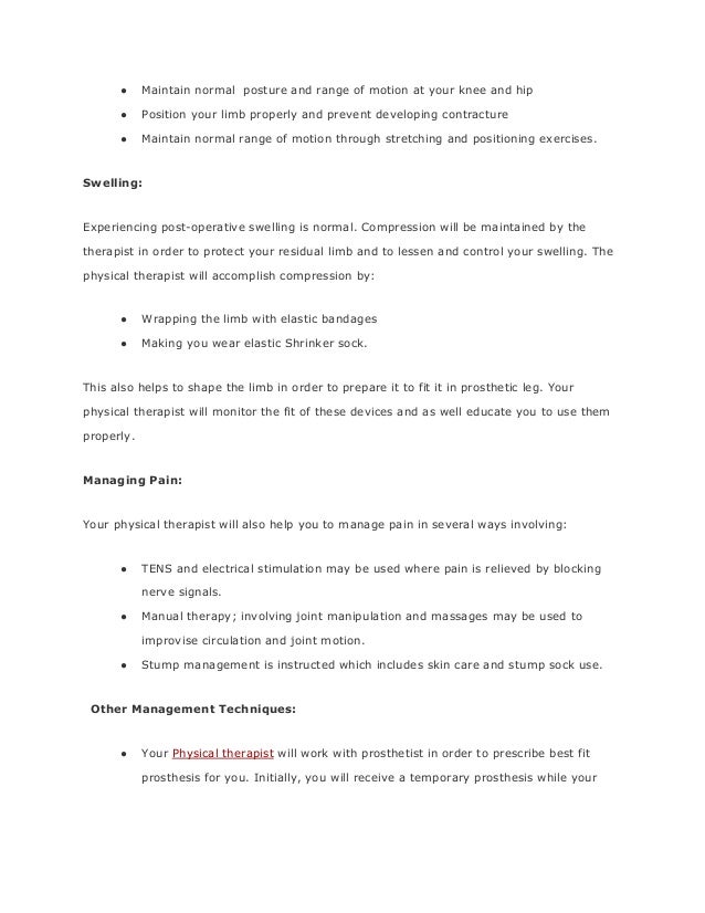Physical Therapy Post Below-Knee Amputation | Alliance Physical Therapy