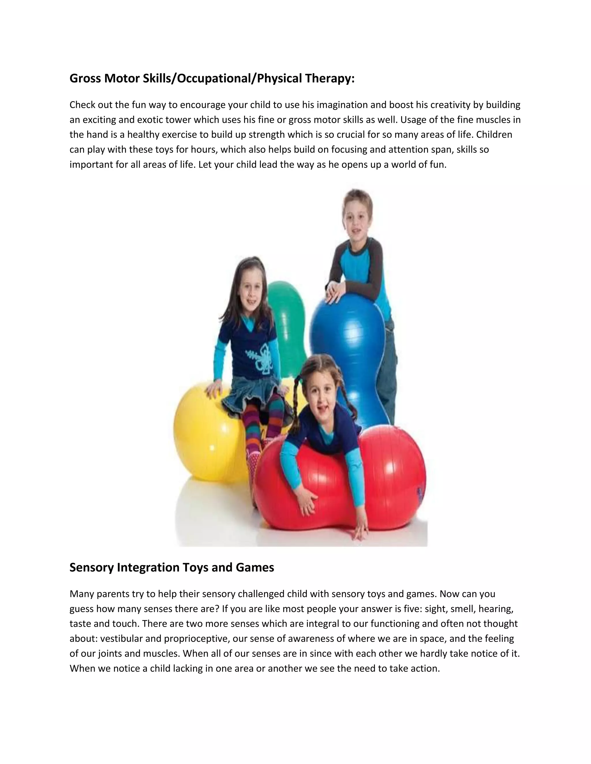 Physical therapy toys | PDF