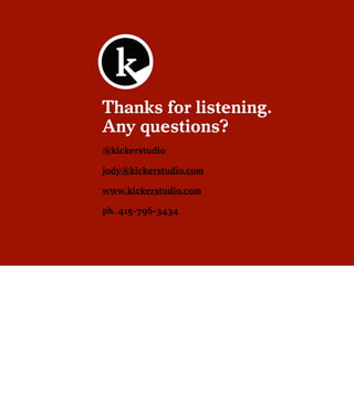 Design for Physical Thinking by Jody Medich of Kicker Studio | PDF