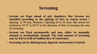 Physical Unit Operations (screens ) | PPTX