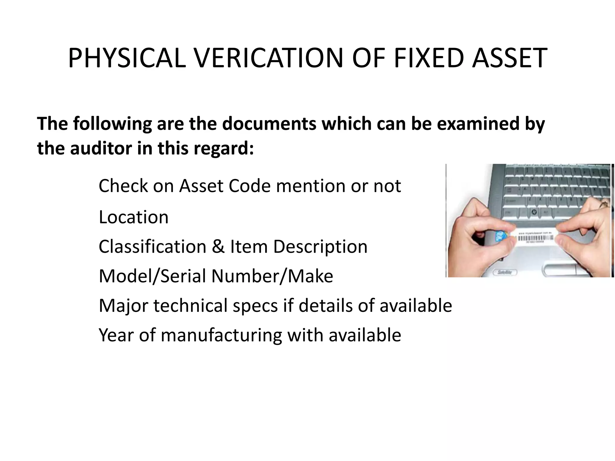 Physical verification of asset | PPTX