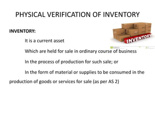 Physical verification of asset | PPTX