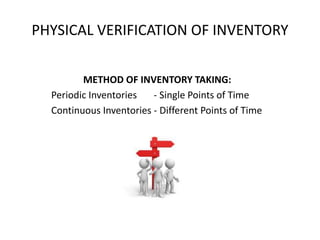 Physical verification of asset | PPTX