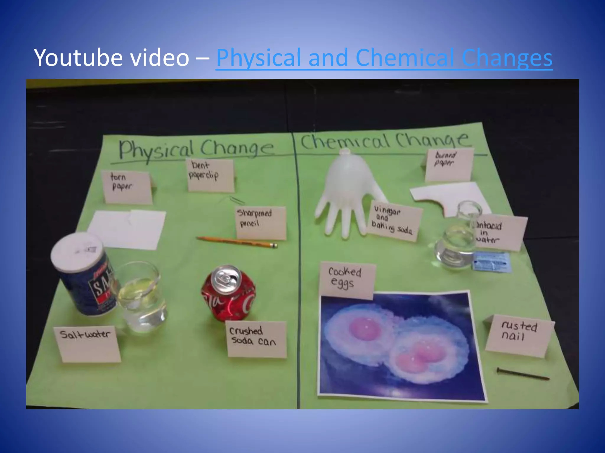 Physical verus chemical changes (reversible and irreversible changes | PPTX