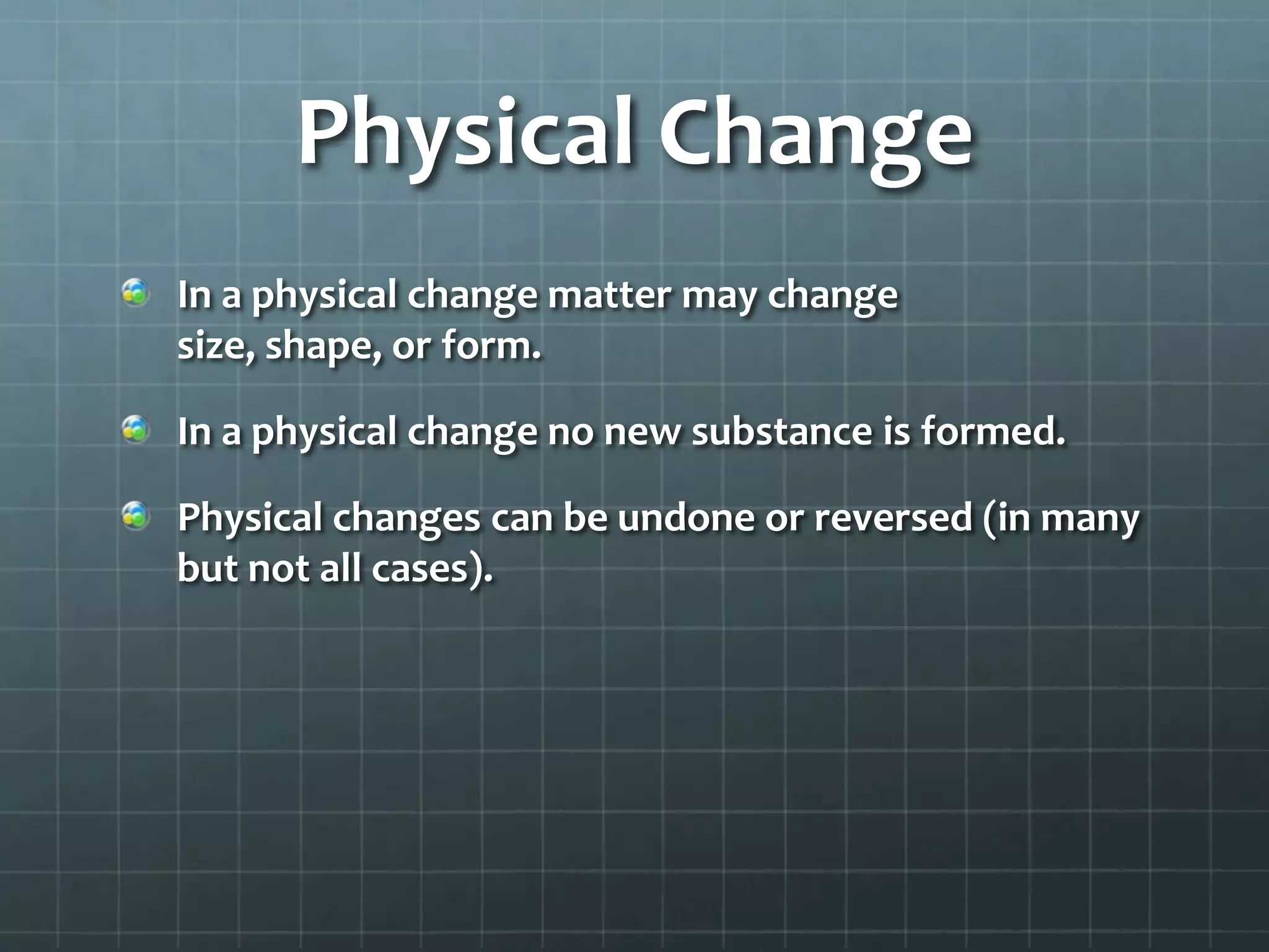 Physical vs chemical change | PPTX