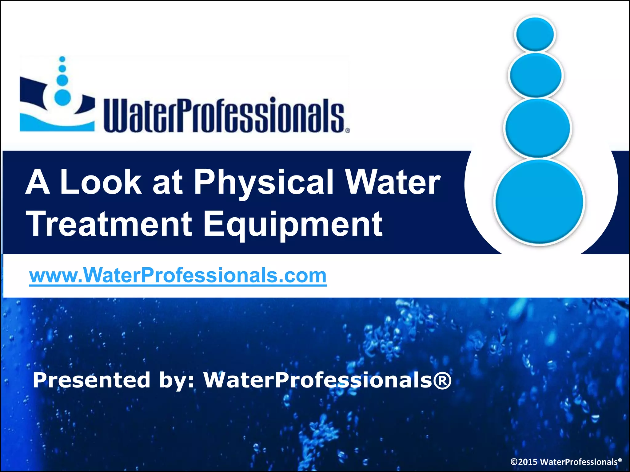 Physical Water Treatment | PDF
