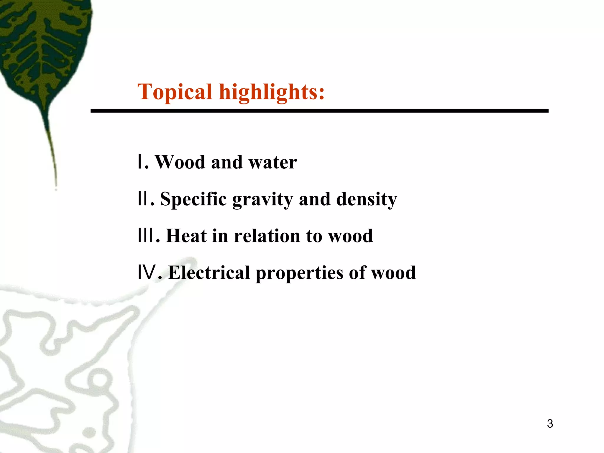 Physical Properties of Wood | PPT