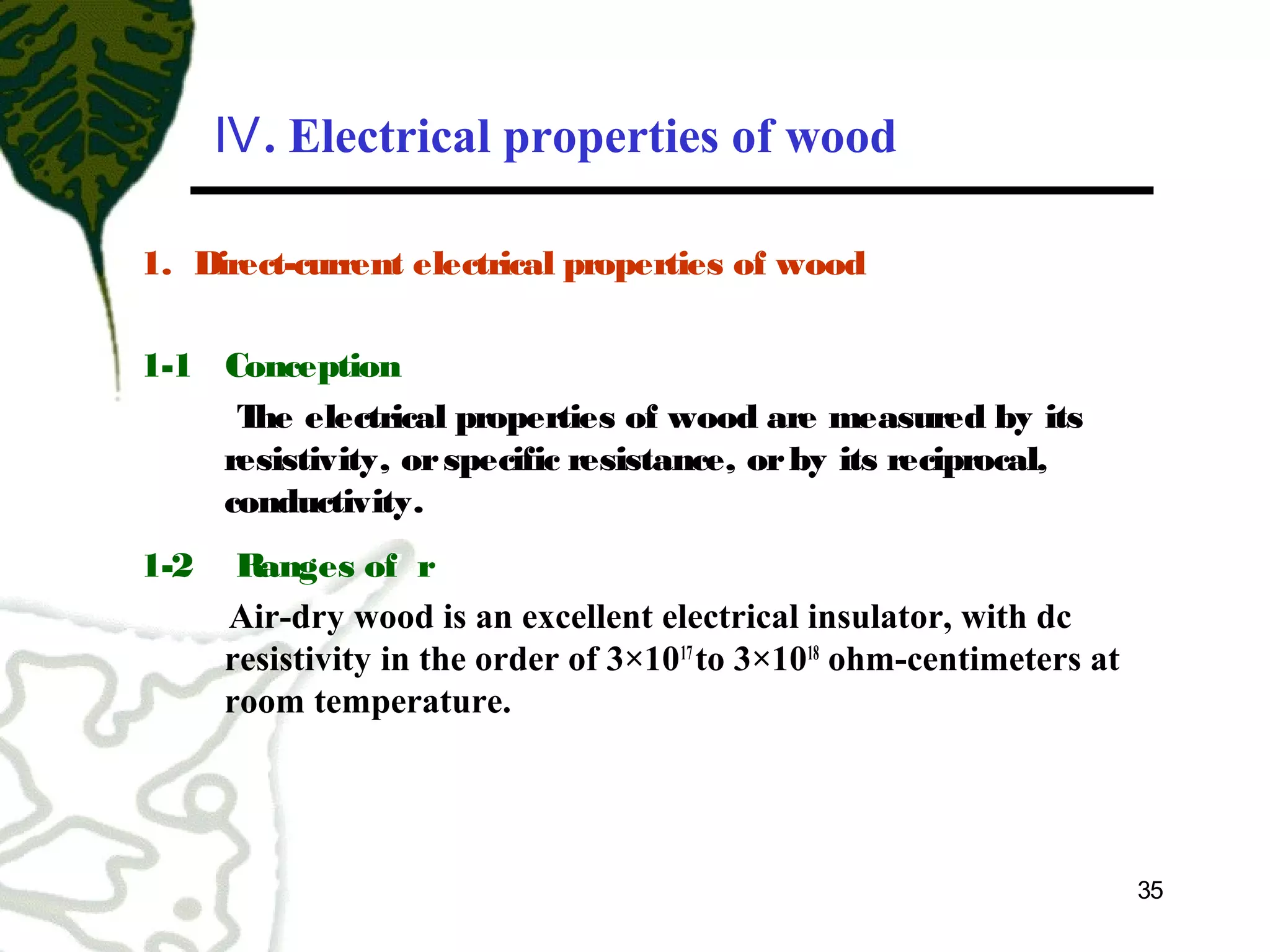 Physical Properties of Wood | PPT