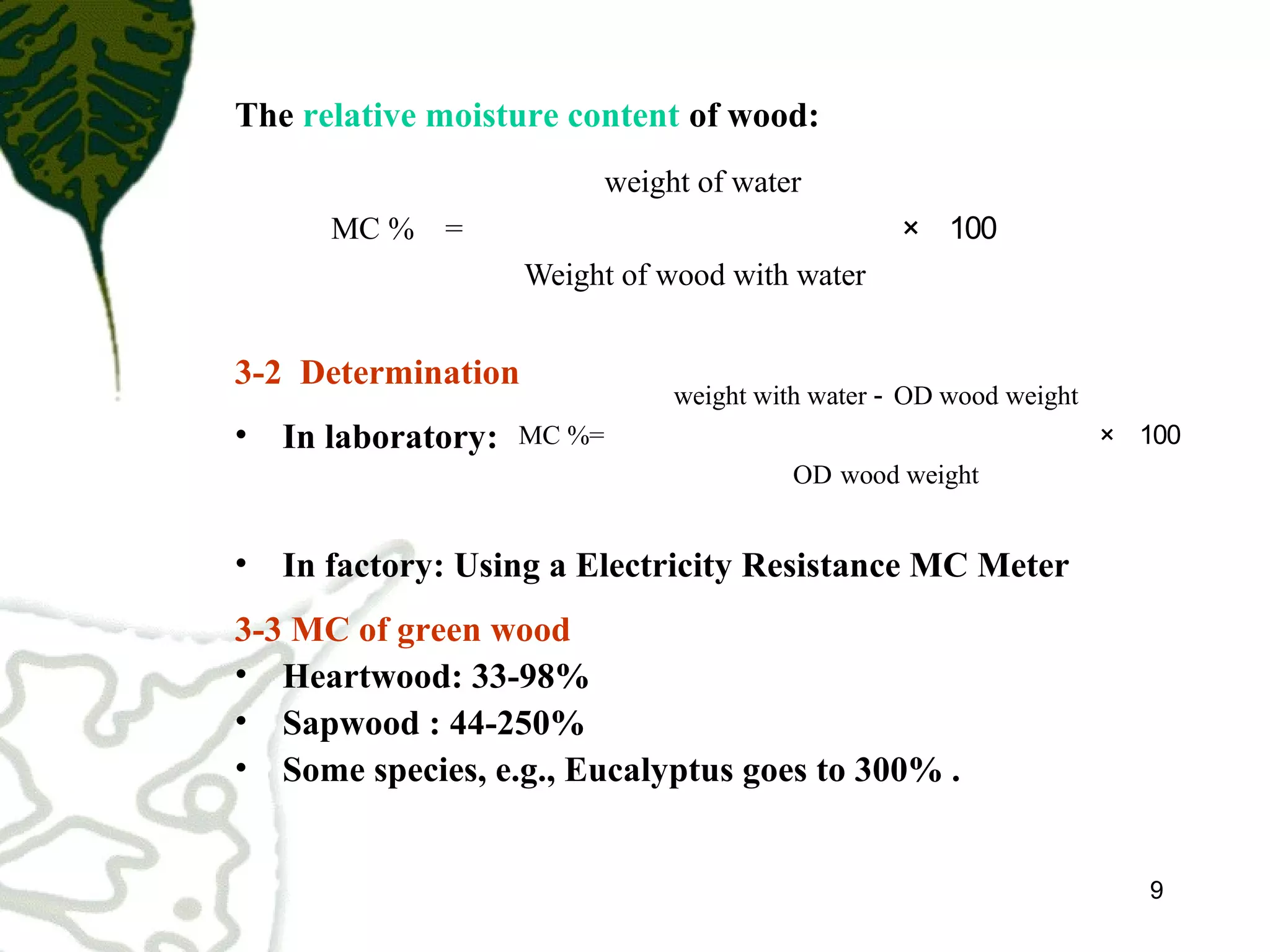 Physical Properties of Wood | PPT