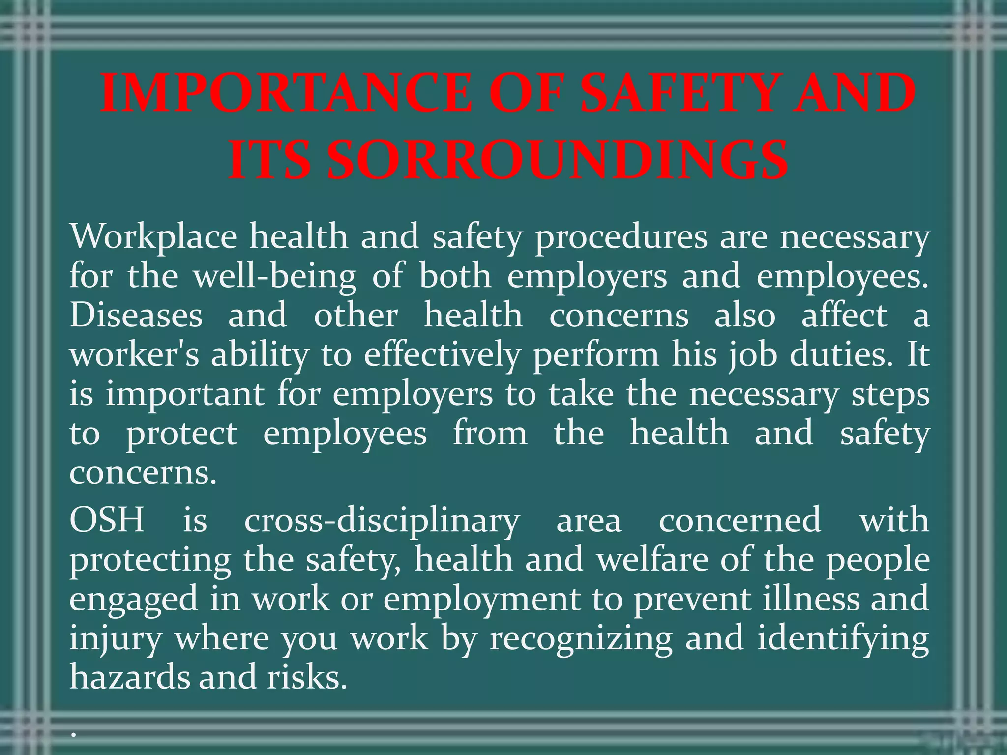 Physical working conditions | PPTX