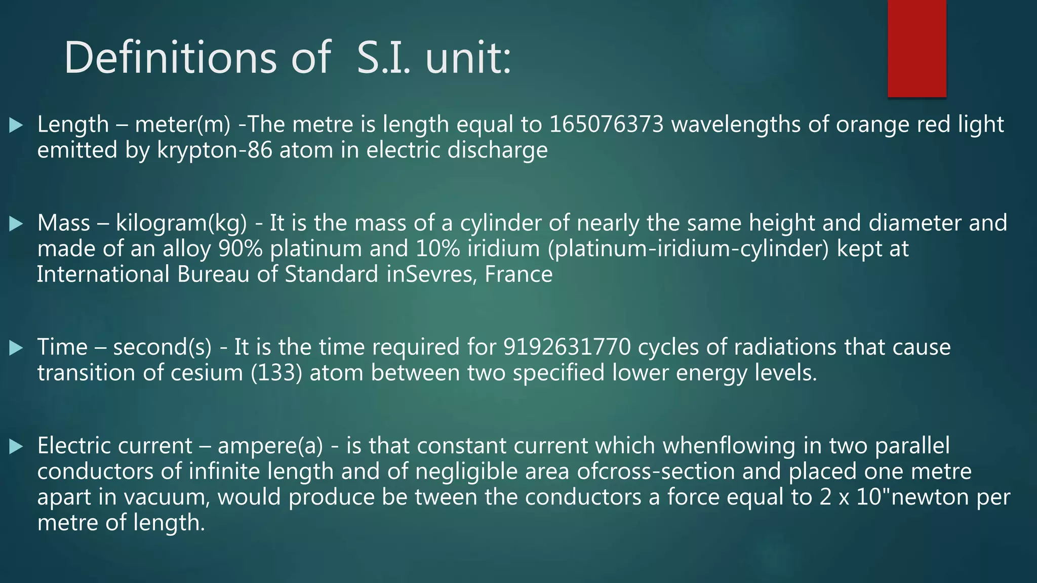 Physical world and units and measurment | PPTX