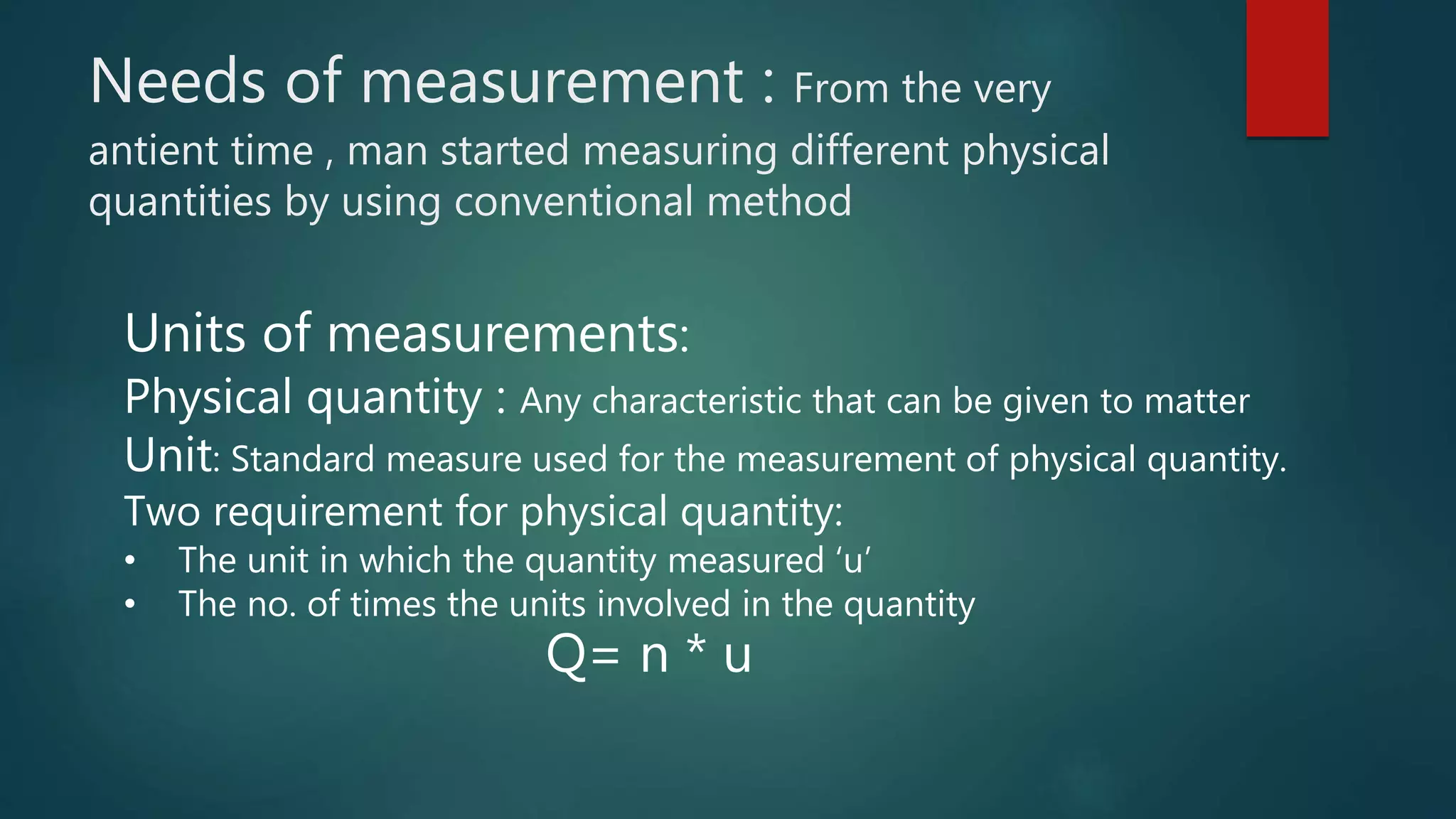 Physical world and units and measurment | PPTX