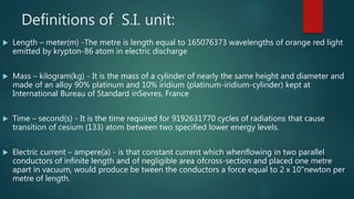 Physical world and units and measurment | PPTX