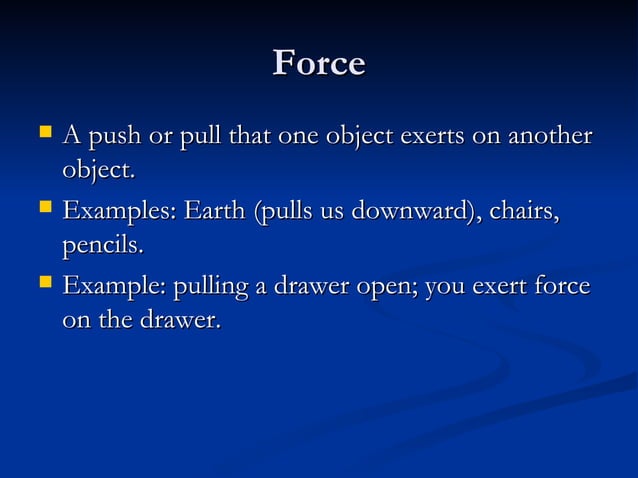 Physical World Forces Middle School | PPT
