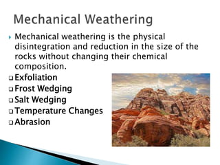 Weather and Mass Wasting | PPT