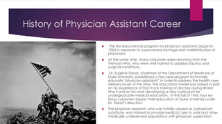 Physician assistant career power point | PPTX