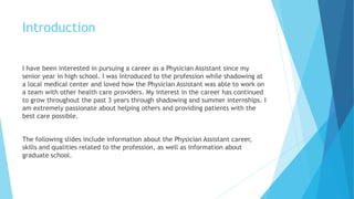 Physician assistant power point | PPTX