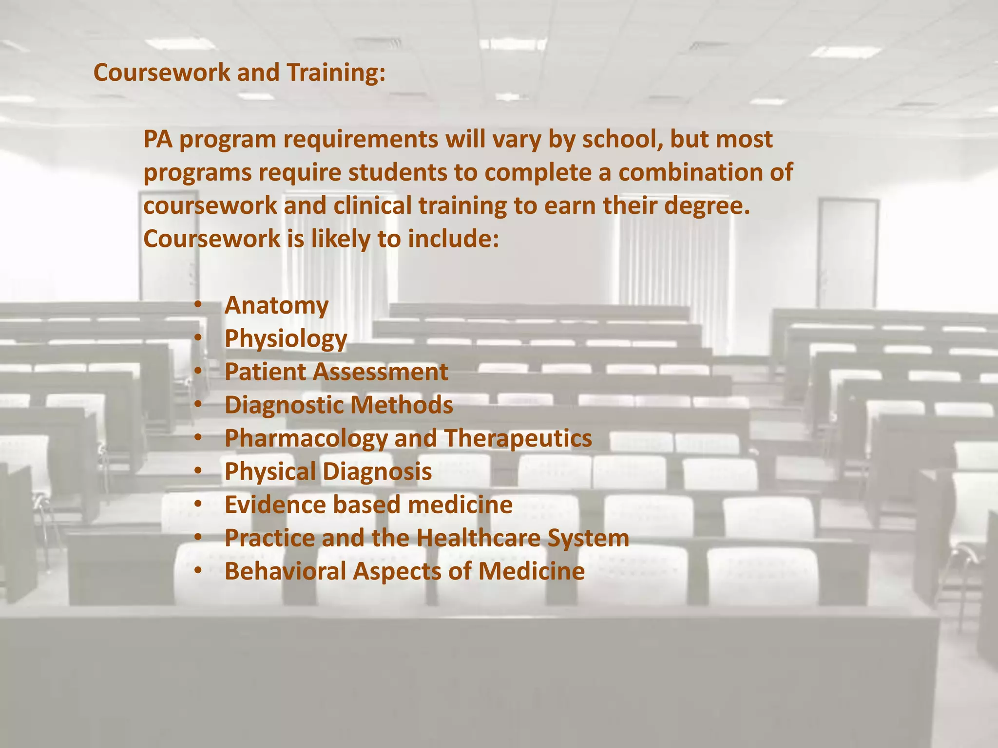 Physician Assistant Graduate Programs | PPTX