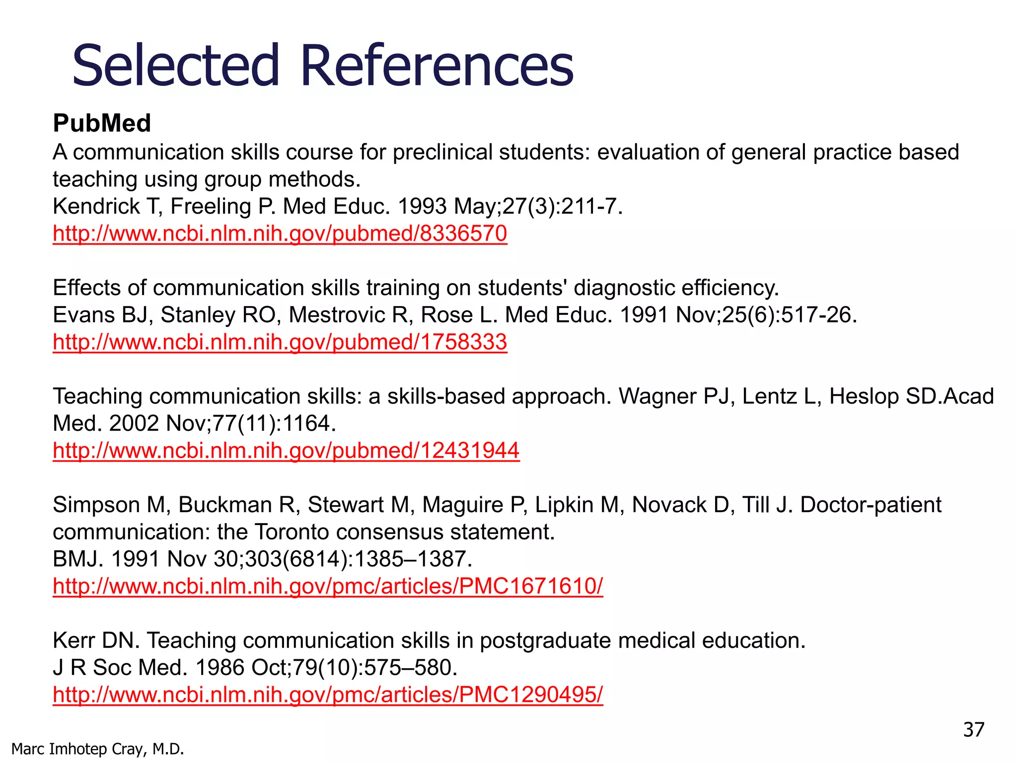 Introduction to Physician Communication Skills in Clinical Medicine | PDF