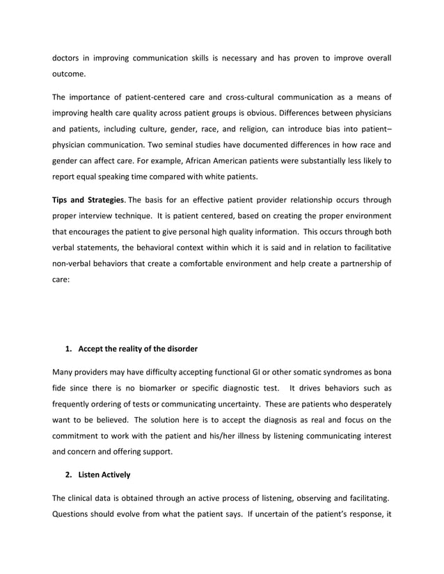 Physician patient communication infographic