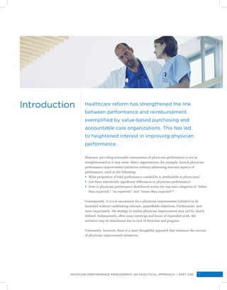 Physician performance improvement part one | PDF