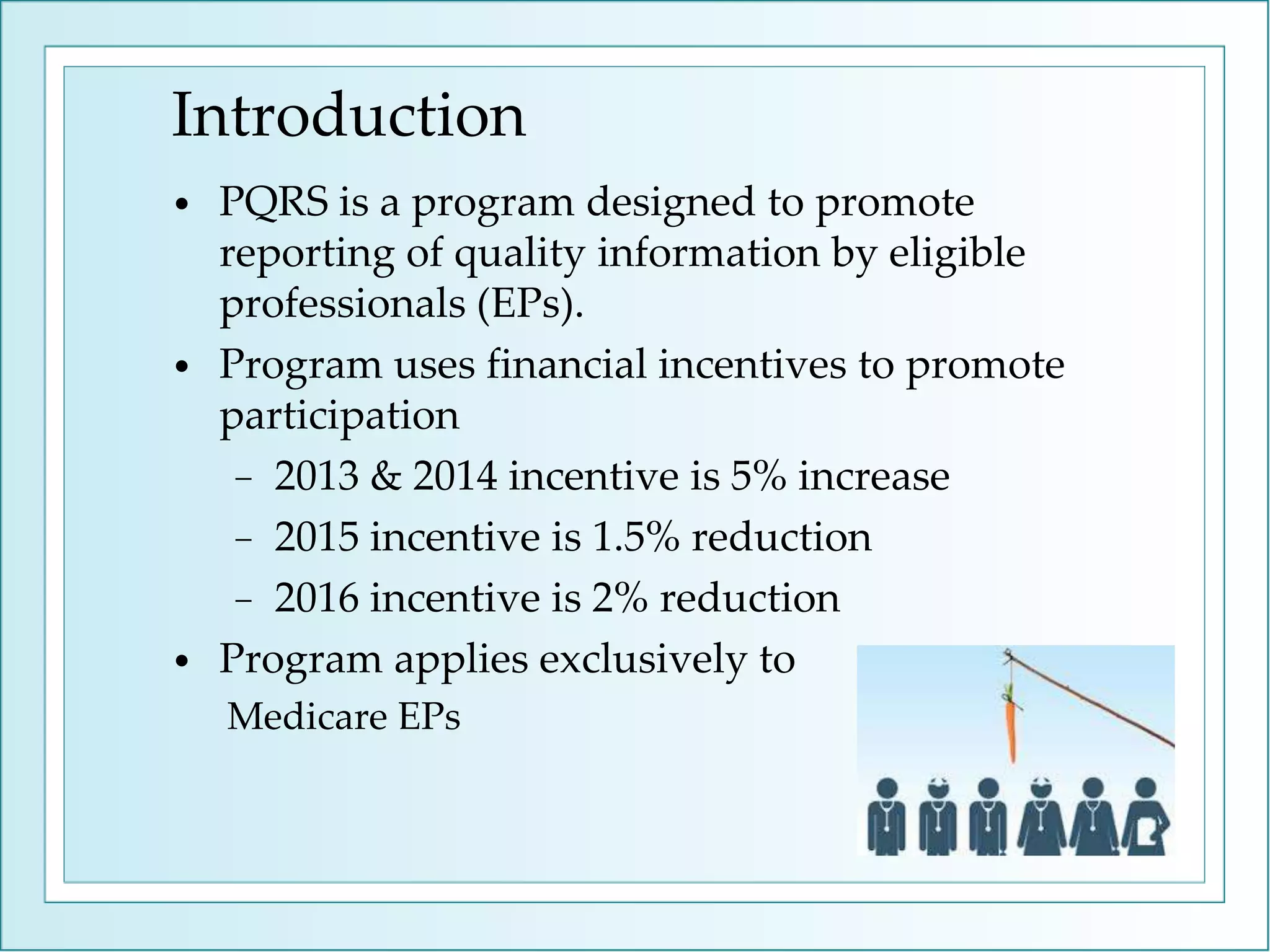 Physician quality reporting system (pqrs) | PPT