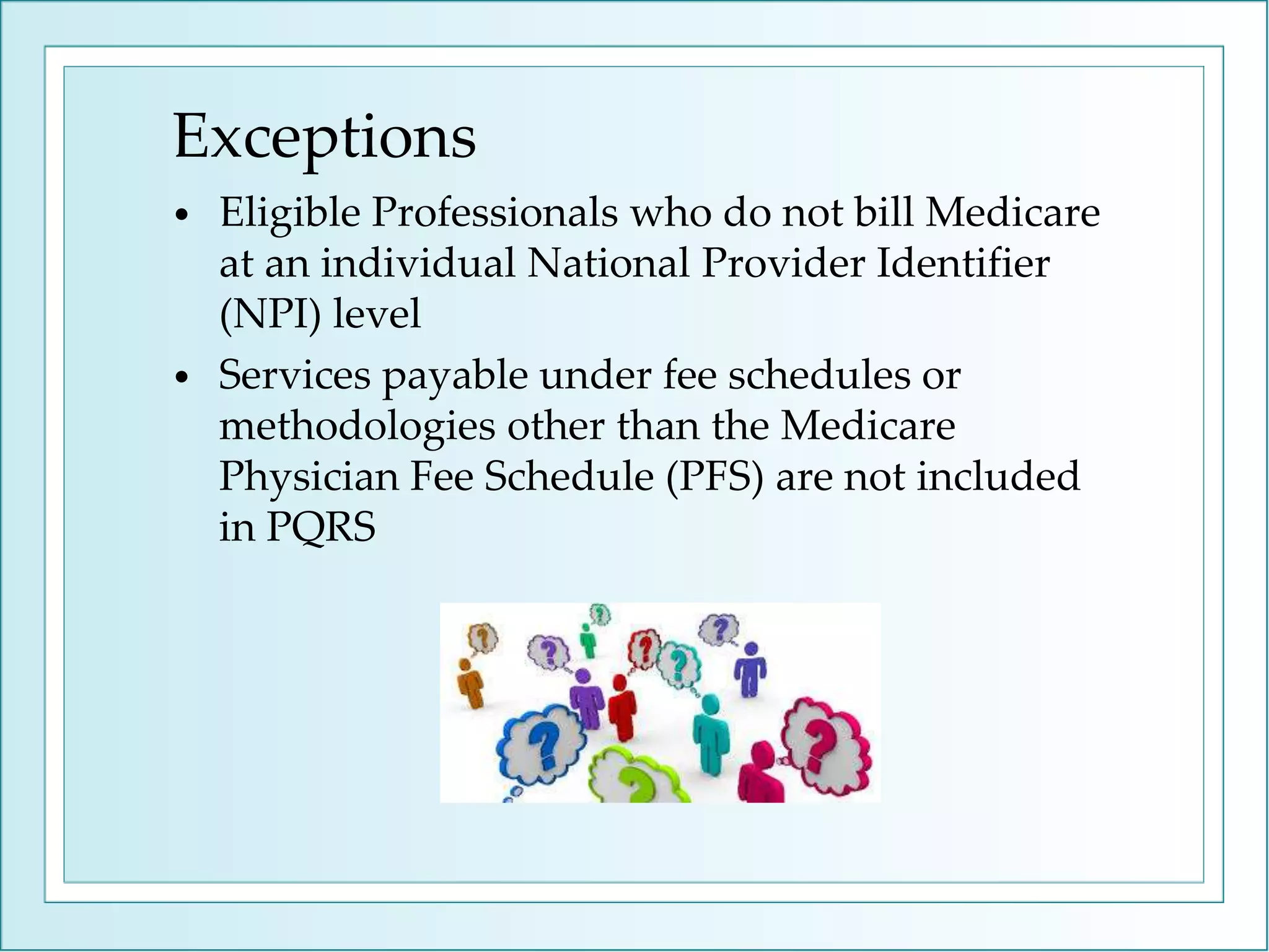 Physician quality reporting system (pqrs) | PPTX